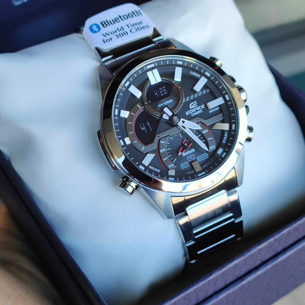 นาฬิกา casio edifice ECB-30D-1A รับประกัน 1 ปี | Shopee Thailand