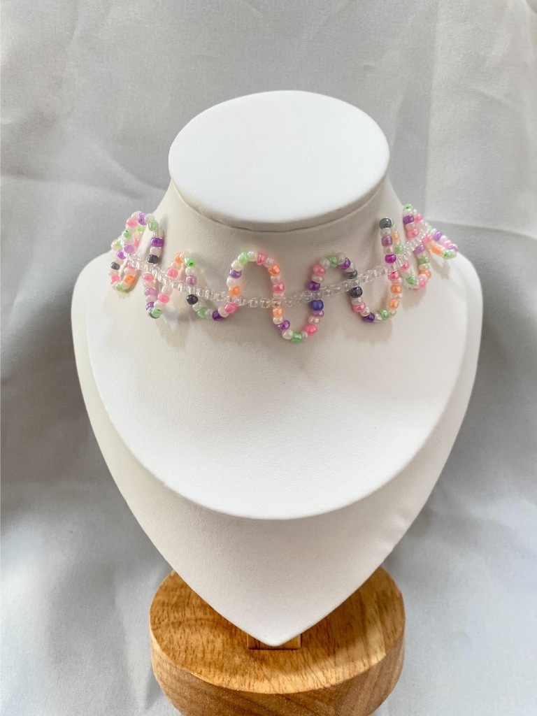 โชคเกอร์ลูกปัดแฟชั่น งานDIY Hand Craft A002 | Shopee Thailand