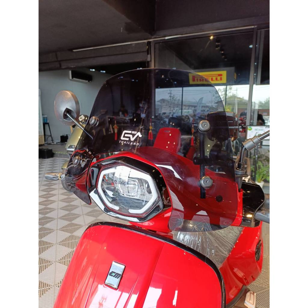 ชิลด์บังลม มอเตอร์ไซค์ไฟฟ้า ตรงรุ่น EM ENZO , EM LEGEND และ DECO VIGOR | Shopee Thailand