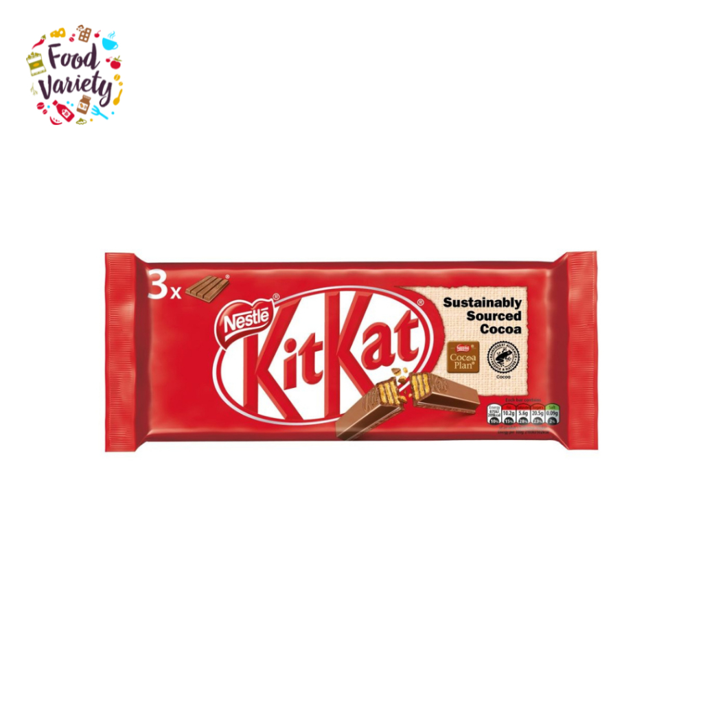 [Best Before 31-Aug-2024]Kit Kat 4 Finger Milk Chocolate Bar 3 Pack 124 ...