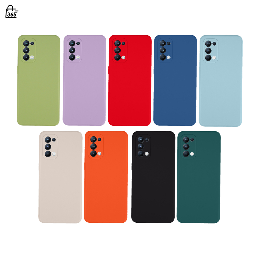 เคส สำหรับ OPPO Reno 5 4G 5G CPH2159 CPH2145 เคสซิลิโคนนิ่ม สีพื้น กัน ...