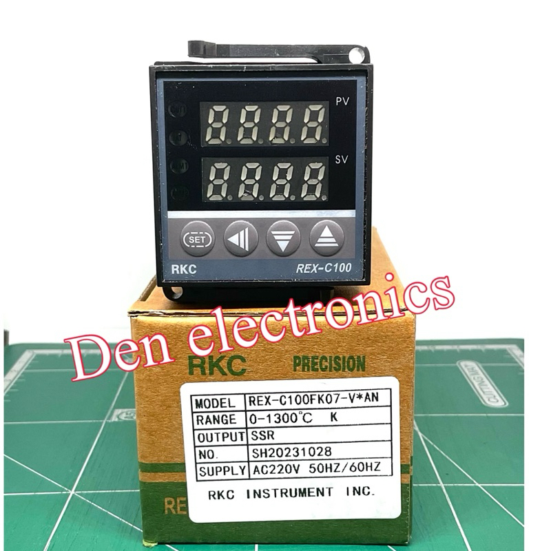 REX-C100FK07 เครื่องควบคุมอุณหภูมิ 0-1300องศา K RELAY / SSR หน้า 48x48 ...