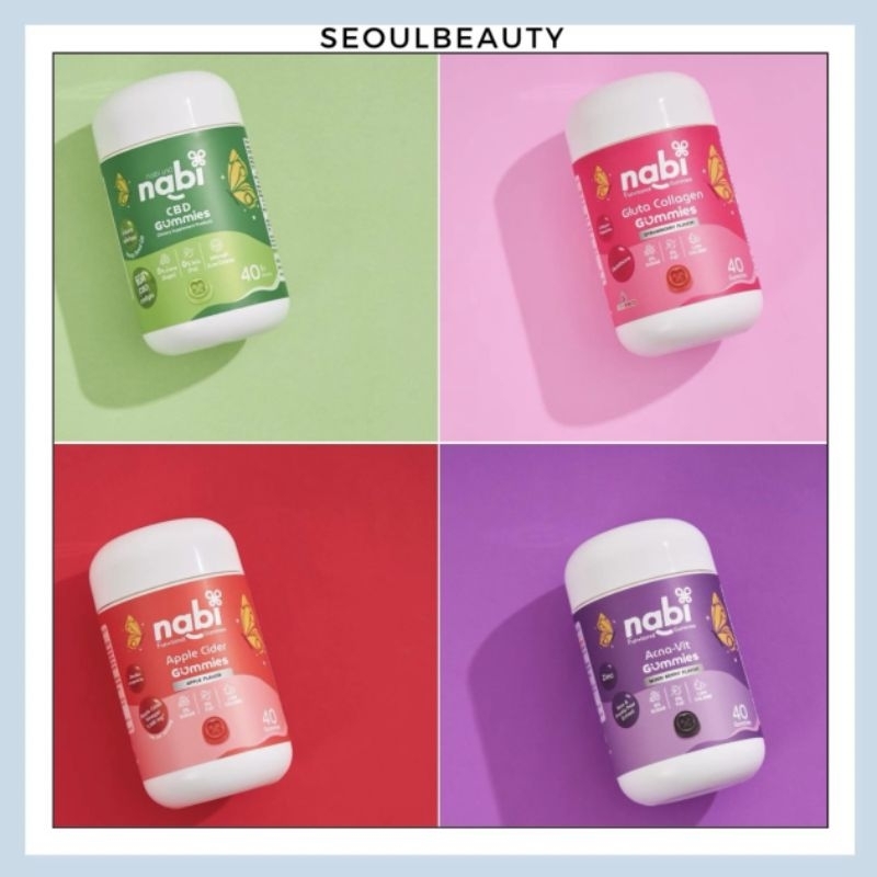 Nabi Gummies นาบิกัมมี่ กัมมี่ผิวสวยหุ่นเป๊ะ กระปุกละ 40 เม็ด | Shopee Thailand
