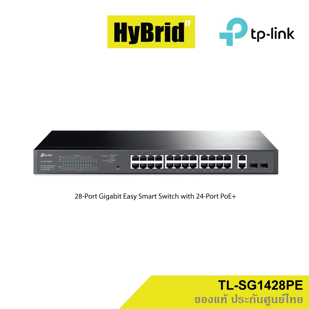 TP-LINK TL-SG1428PE 28-Port Gigabit Easy Smart Switch with 24-Port PoE+ ...