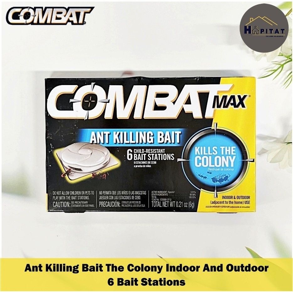 {Combat®} Max Ant Killing Bait The Colony Indoor And Outdoor, 6 Bait ...