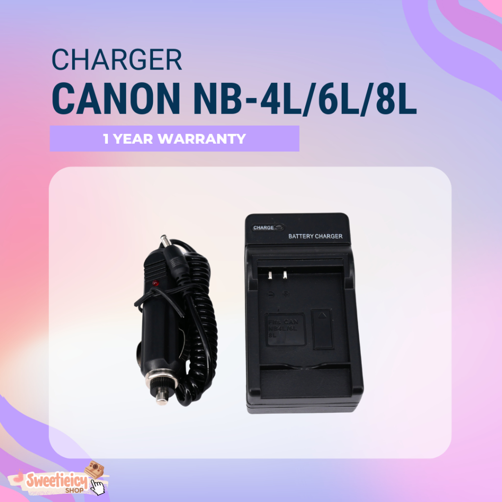 [ประกัน1] ชาร์จเจอร์ Camera Charger Canon NB-4L/ 6L/ 8L (sku0220) | Shopee Thailand