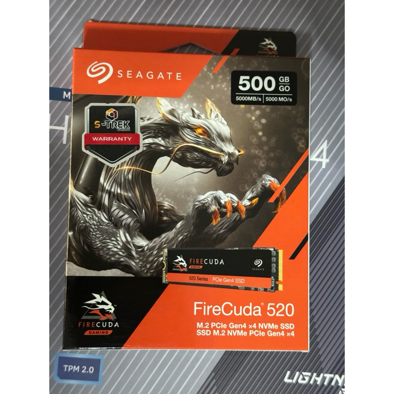 (ทักแชท 1190฿) Seagate FireCuda 520 PCIe M.2 500GB SSD NVMe มือ1 ...