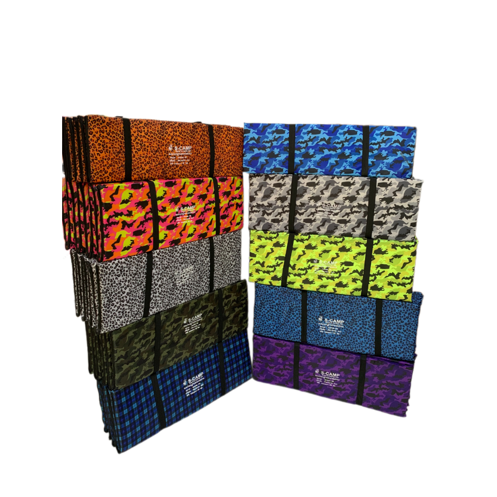 แผ่นปูรองนอน(แบบไม่มีกระเป๋า) ลายพรางมากที่สุดในไทย ความหนา 20 mm. ขนาด 70x200cm. น้ำหนักเบาพกพา ...