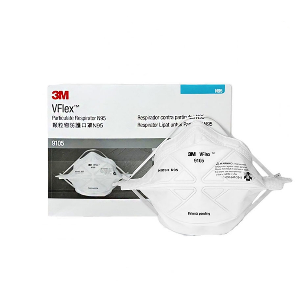 3M 9105 Vflex N95 Particulate Respirator หน้ากากป้องกันฝุ่นละออง (Box:50Ea) | Shopee Thailand