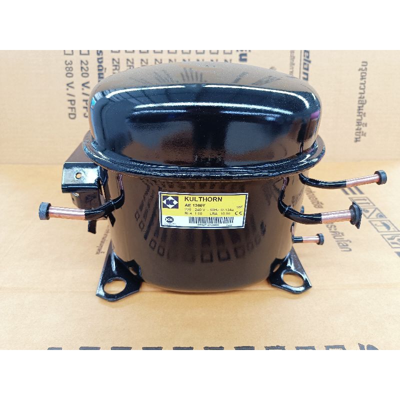 คอมเพรสเซอร์ตู้เย็น 2 ประตู ใหม่ รุ่นAE1360 ขนาด 1/5 แรง น้ำยา R134 | Shopee Thailand