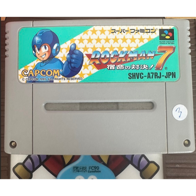 ตลับเกมร๊อคแมน Rockman 7 Mega man [SFC] ตลับมือสอง สำหรับนักสะสมเกมเก่ายุค90 ซุปเปอร์ฟามิคอม ...