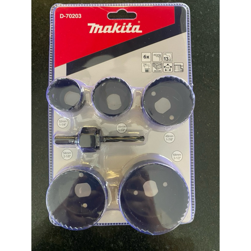 โอซอ โฮซอ โฮลซอ เจาะไม้ / เจาะพีวีซี PVC 6 ขนาด ต่อ 1 ชุด Makita รุ่น ...