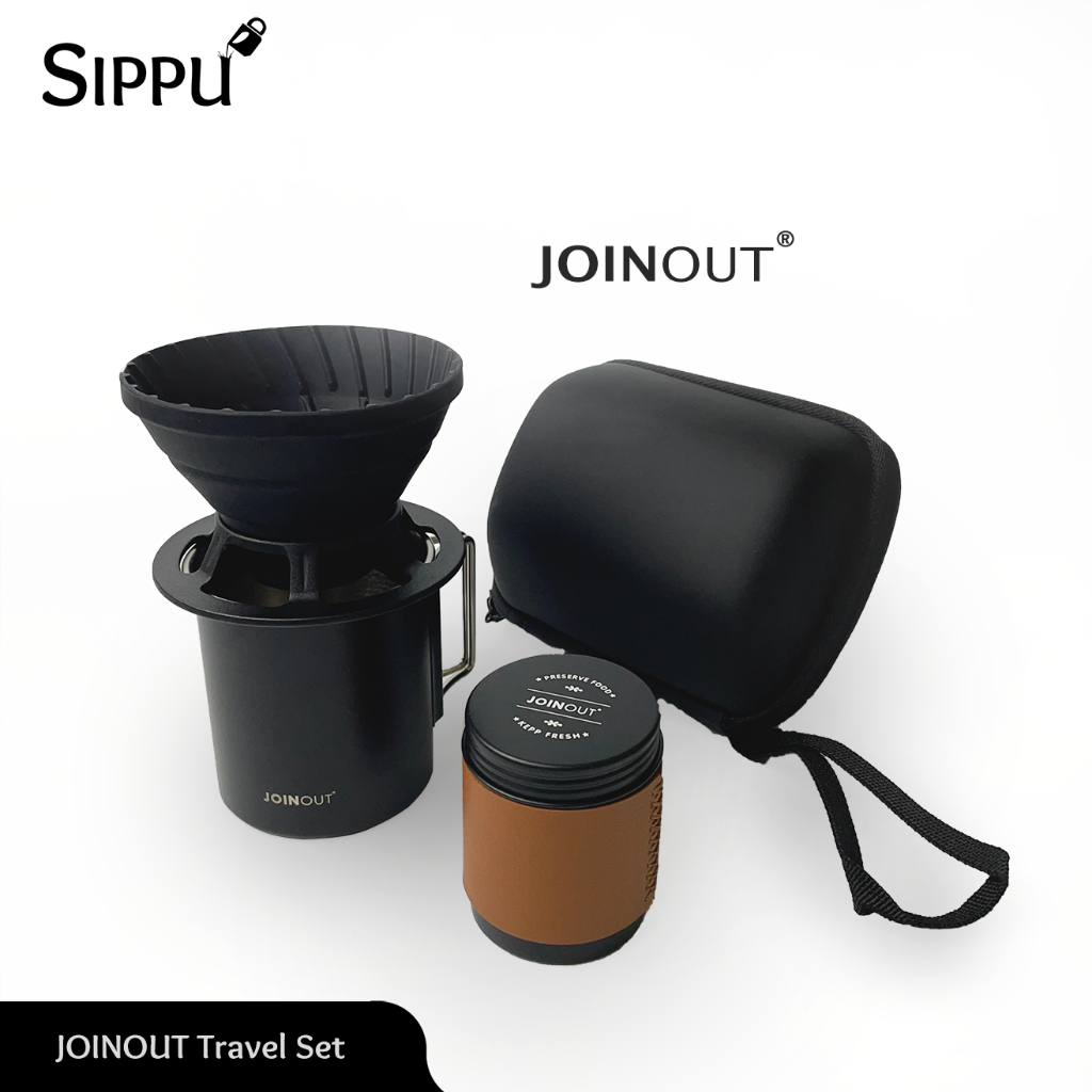 JOINOUT V60 Hardcase Travel set Silicone Dripper (BPA Free) ซิลิโคนดริป ...