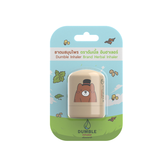 ยาดมตราดัมเบิ้ล ยาดมสมุนไพร ยาดม 2 รู Dumble Herbal Inhaler ลาย Bob ...