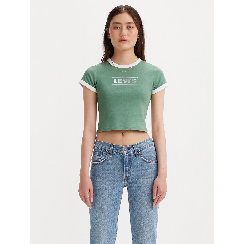 เสื้อยืด Levi's® Women's Graphic Ringer Mini T-Shirt | Shopee Thailand
