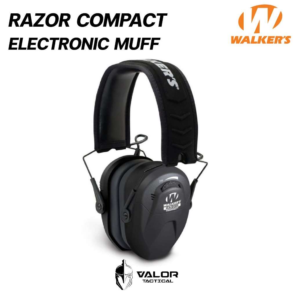 Walker - Razor Compact Electronic Muff หูฟังแบบครอบ ป้องกันเสียงดัง แบ ...