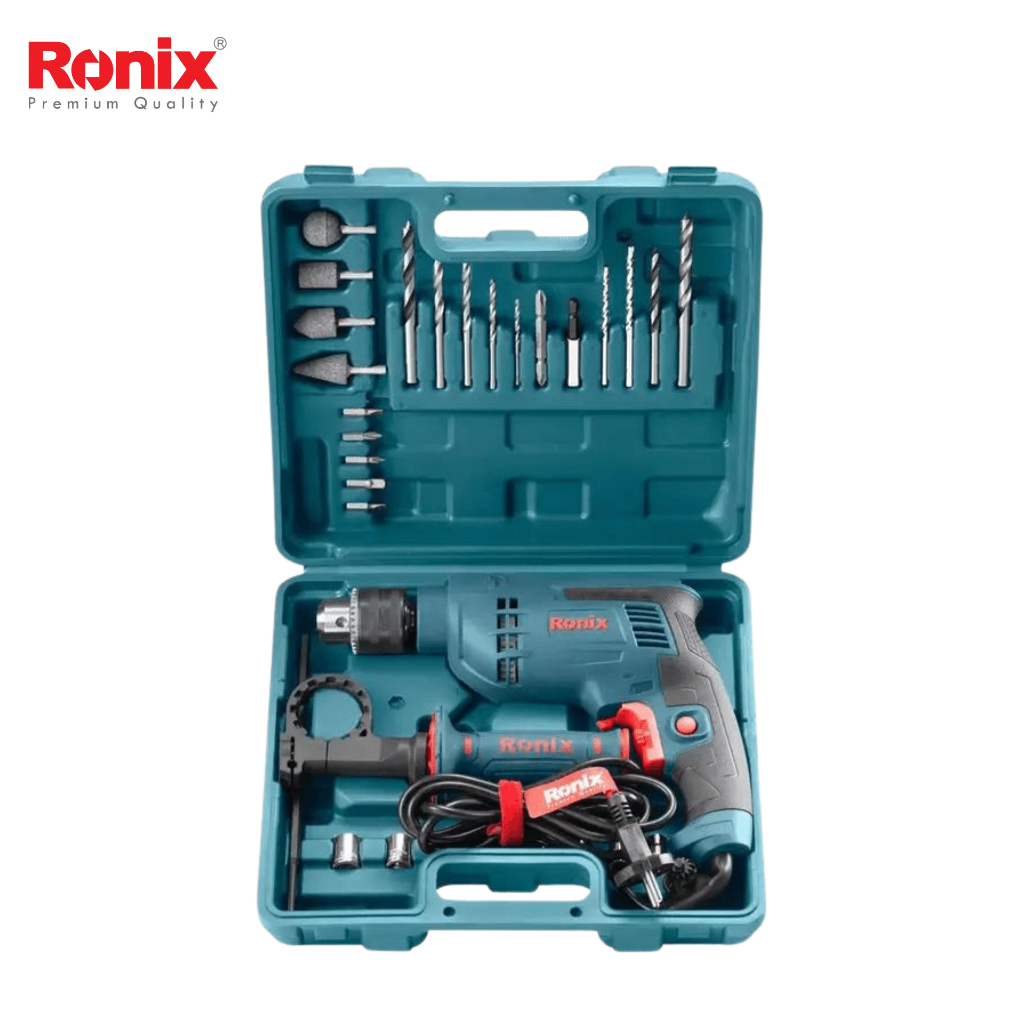 Ronix ชุดสว่านกระแทกมีสาย 750w 29 ชิ้น รุ่น RS-0007 | Shopee Thailand