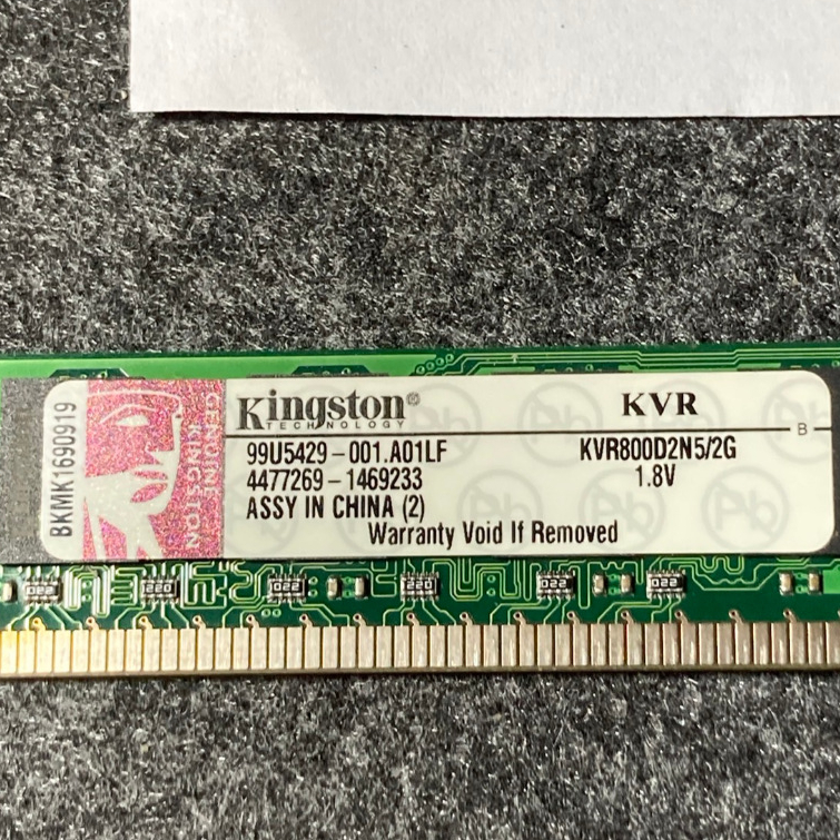 [มือสอง]RAM DDR2 2GB Kingston KVR00D2N5/2G | Shopee Thailand