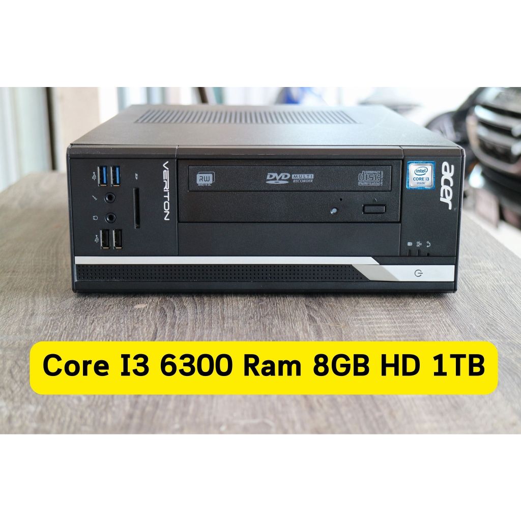 คอมพิวเตอร์ Acer Core I3 6300 Ram 8GB HD 100GB พร้อมใช้ วินโด้ 10 ...