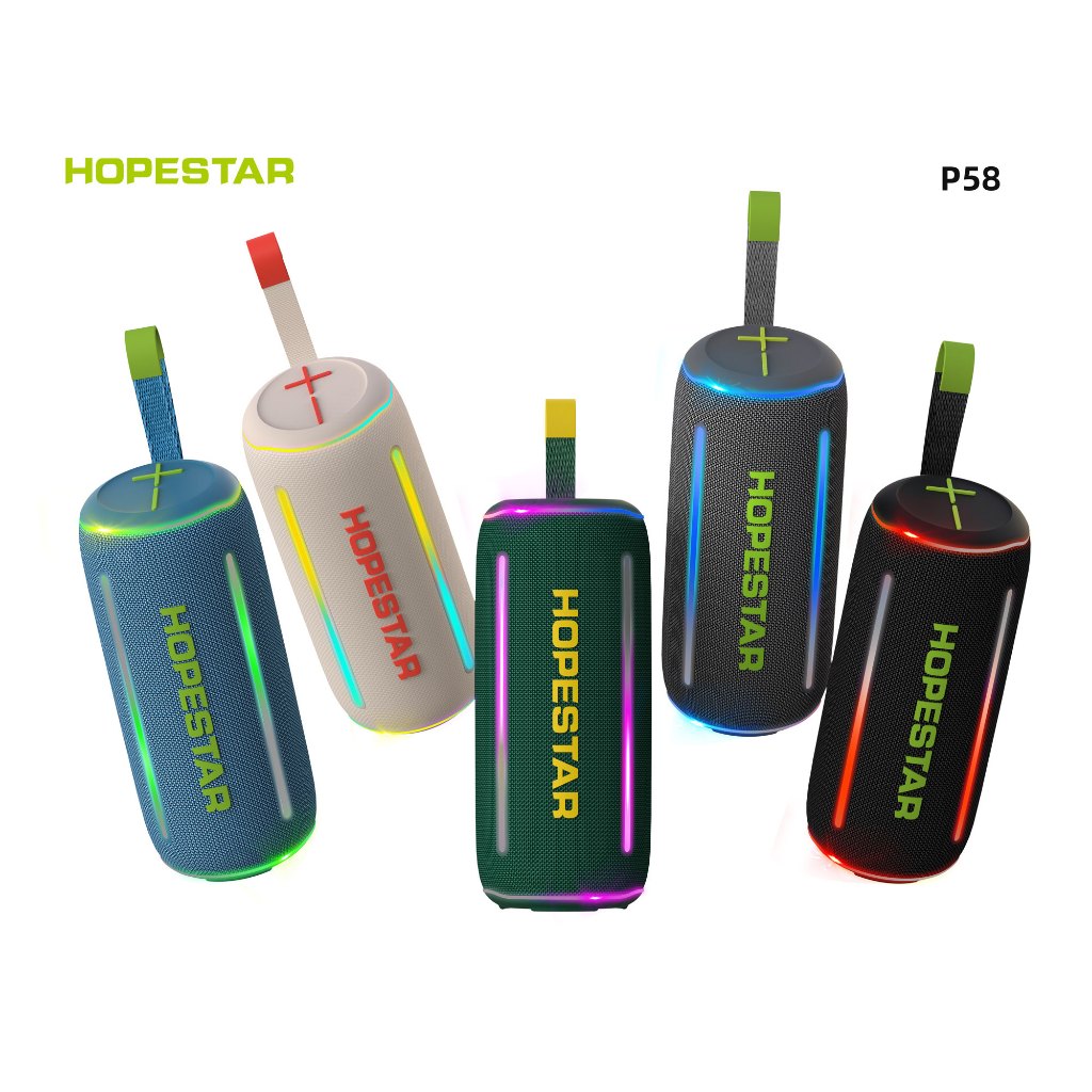Hopestar P58 ลำโพงบลูทูธ 40วัตต์ พกพาสะดวก พร้อมไฟ RGB ลำโพง2ดอก รุ่น ...