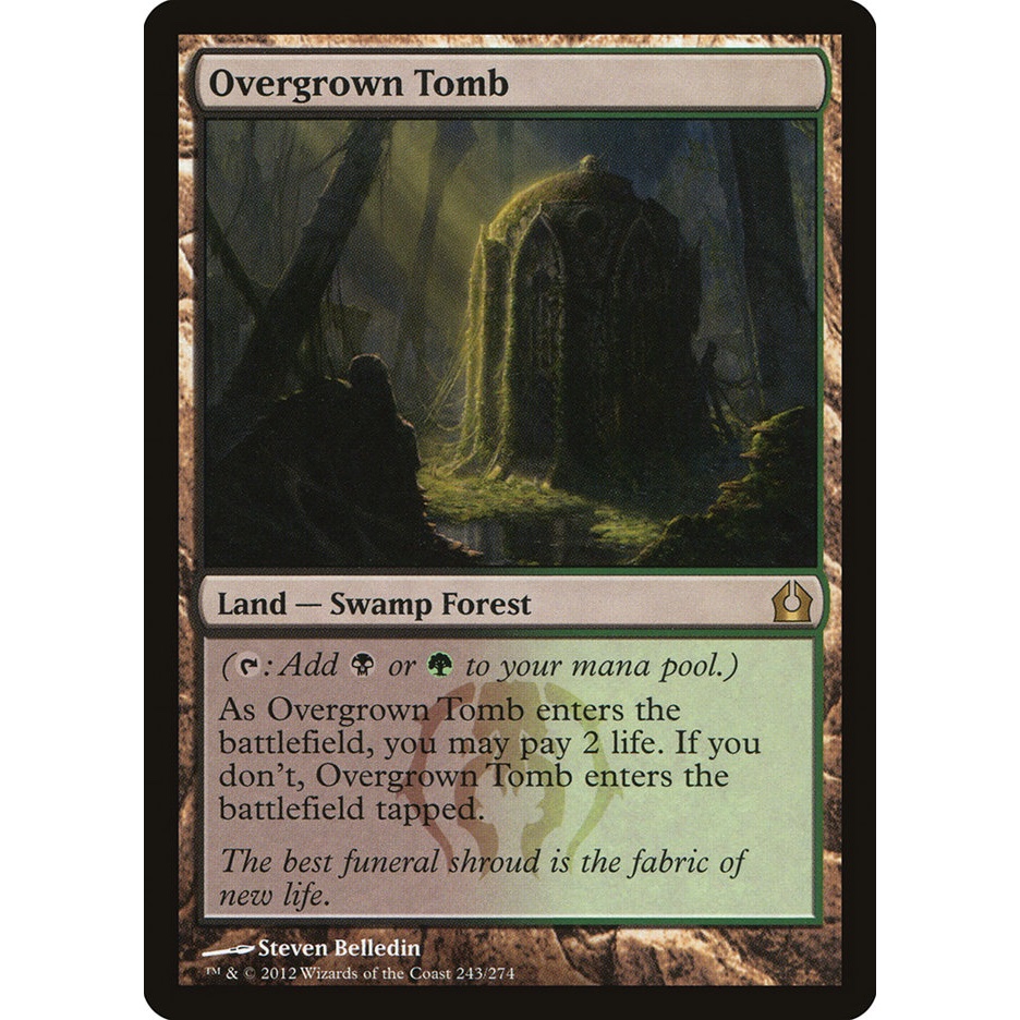 Overgrown Tomb การ์ด Magic The Gathering ของแท้ | Shopee Thailand