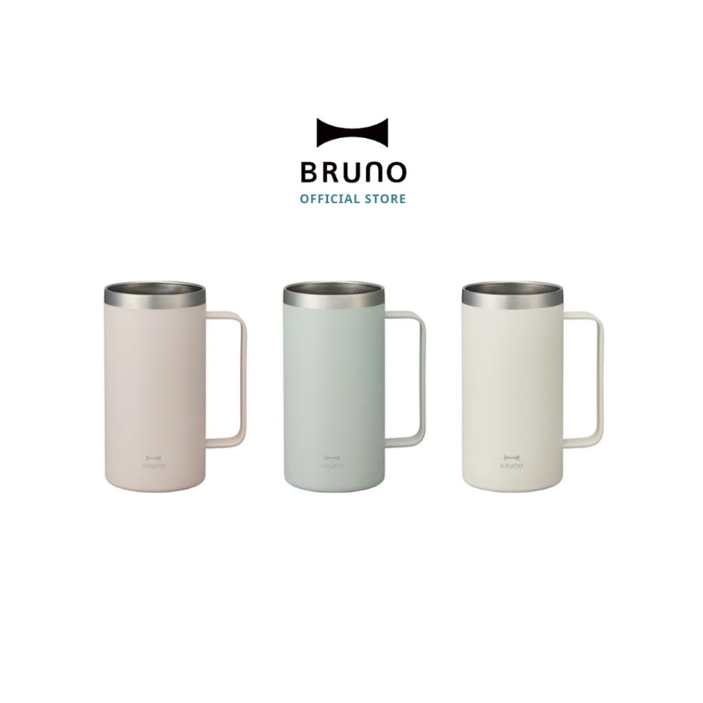 BRUNO Stainless Mug with Handle 500ml.- BHK295 แก้วน้ำหูจับสแตนเลสเก็บ ...