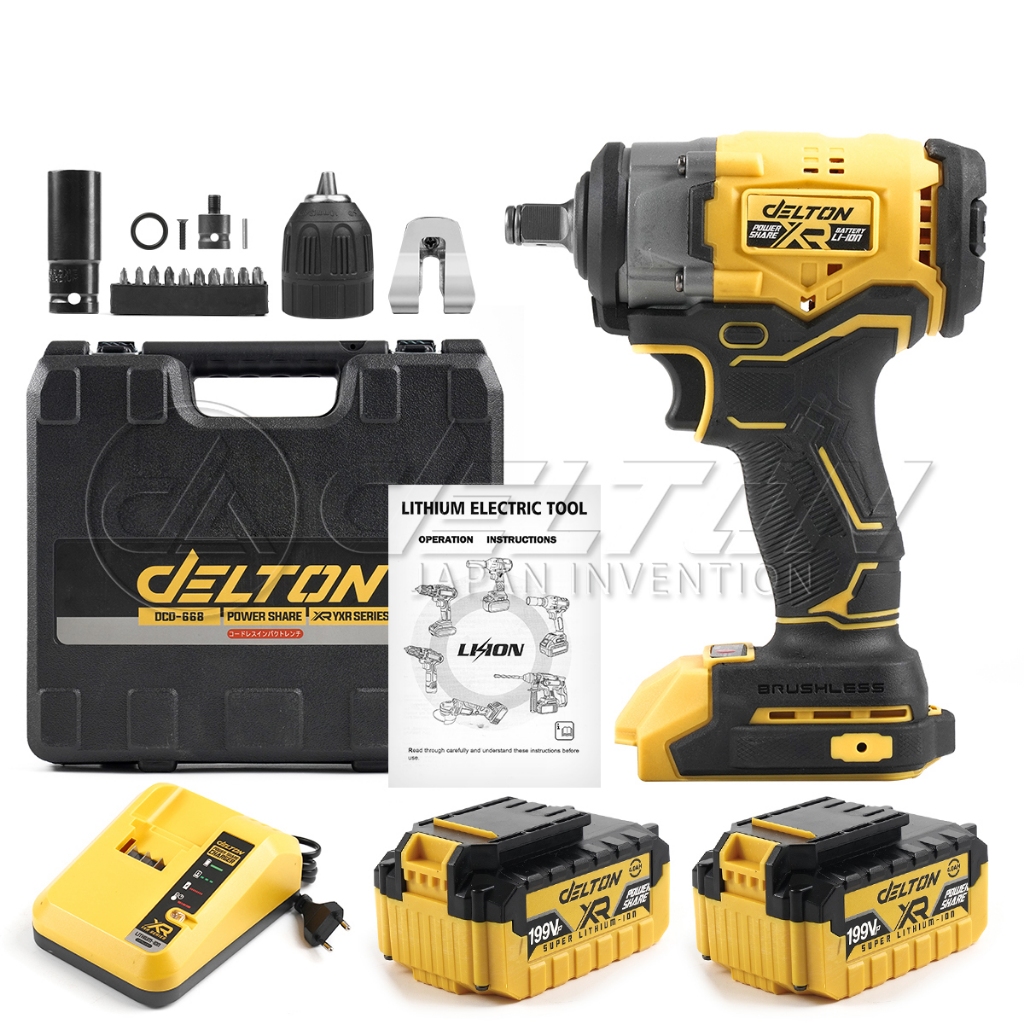 DELTON 2in1 บล็อกแบต & สว่าน 99V / 199V YXR Series รุ่น DCD-668 ใช้งานร่วมกับสินค้า Power Share ...