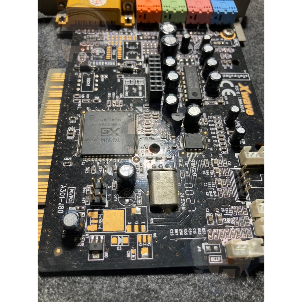[มือสอง ของสะสม]Retro SoundCard slot PCI YAMAHA Xwave XG YMF724F-V ...