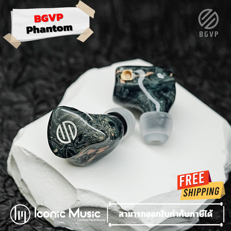 BGVP Phantom หูฟัง Hybrid 8 ไดรเวอร์ 2BA+2DD+2EST+2BCD ระดับเรือธง ของแท้ ประกันศูนย์ไทย 1 ปี ...