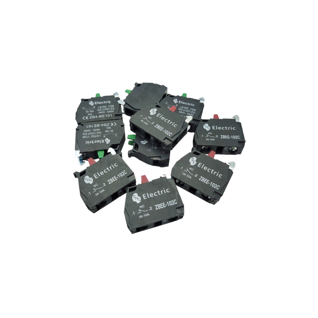 ZB4-BE CONTACT BLOCK คอนแทกบล็อคสำหรับสวิตช์ปุ่มกดXB4 รุ่น:ZB4-BE101 NO ...