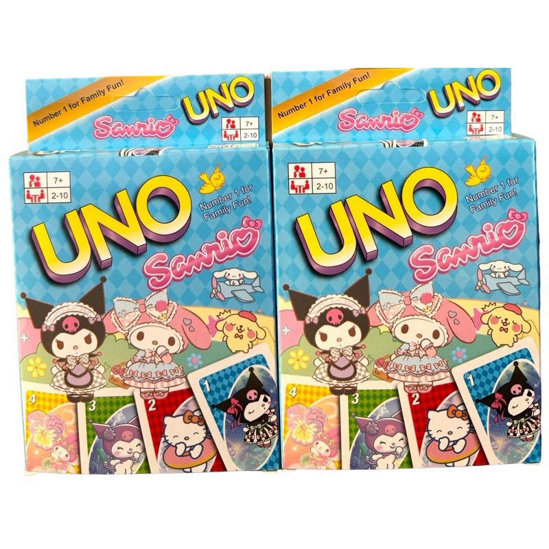 ไพ่อูโน่ Sandio การ์ดอูโน่ ลายสุดพิเศษสำหรับเด็ก ครอบครัว | Shopee Thailand