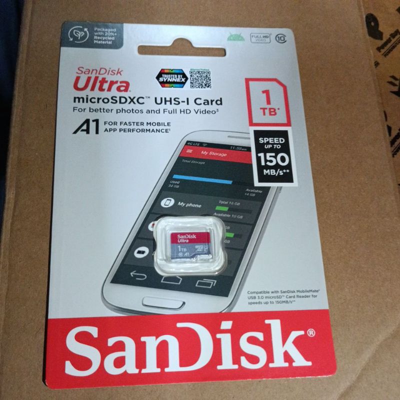 มือ 1 - Sandisk Micro SD 1 TB [Synex แท้ 100%] Support Nintendo switch | Shopee Thailand