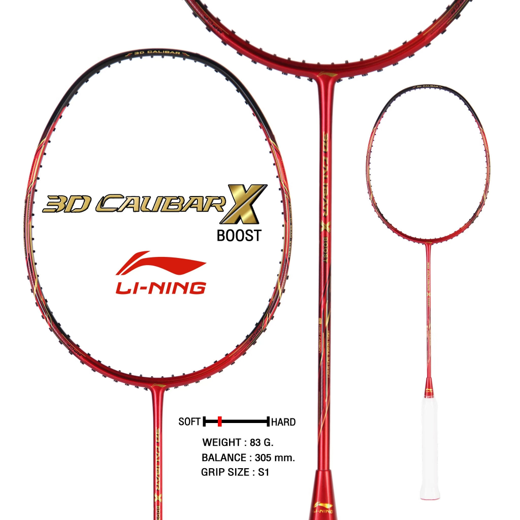 Li-ning ไม้แบดมินตัน รุ่น 3D Calibar X (Drive/combat/Boost) 4U แถมเอ็น ...