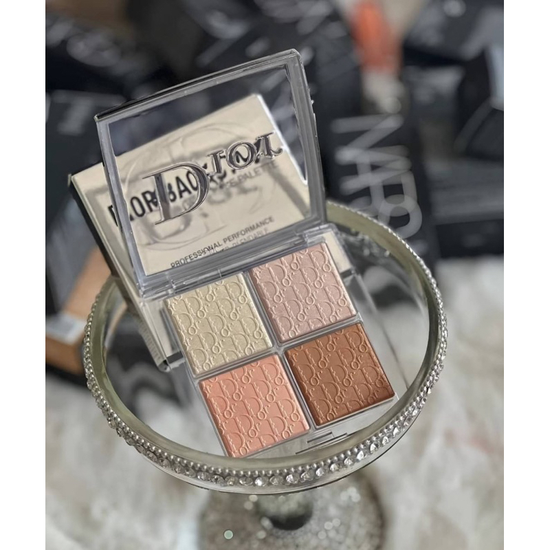 ไฮไลท์ Backstage Glow Face Palette 10g สี 002 Glitz | Shopee Thailand