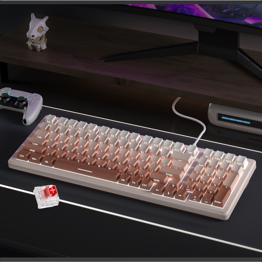 ZIFRIEND ZT99 คีย์บอร์ดเครื่องกล 99 คีย์ Hotswap ด้านข้างแกะสลัก RGB ...