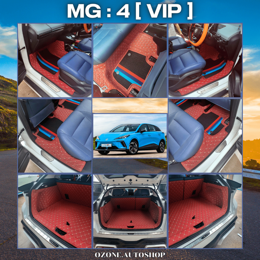 พรมMG พรมMG4 [VIP] พรมหนังภายในรถยนต์6D 7D เข้ารูป ตรงรุ่น เต็มคัน จำนวน 8ชิ้นงาน(กดสั่งแล้วแจ้ง ...