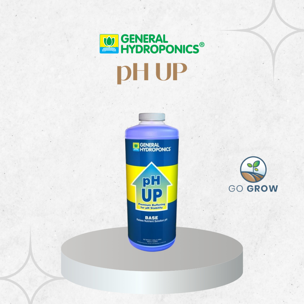 [ขวดแท้] General Hydroponics pH UP 1L ,4L น้ำยาปรับ pH ใช้ปรับเพิ่มค่า pH ในน้ำ | Shopee Thailand