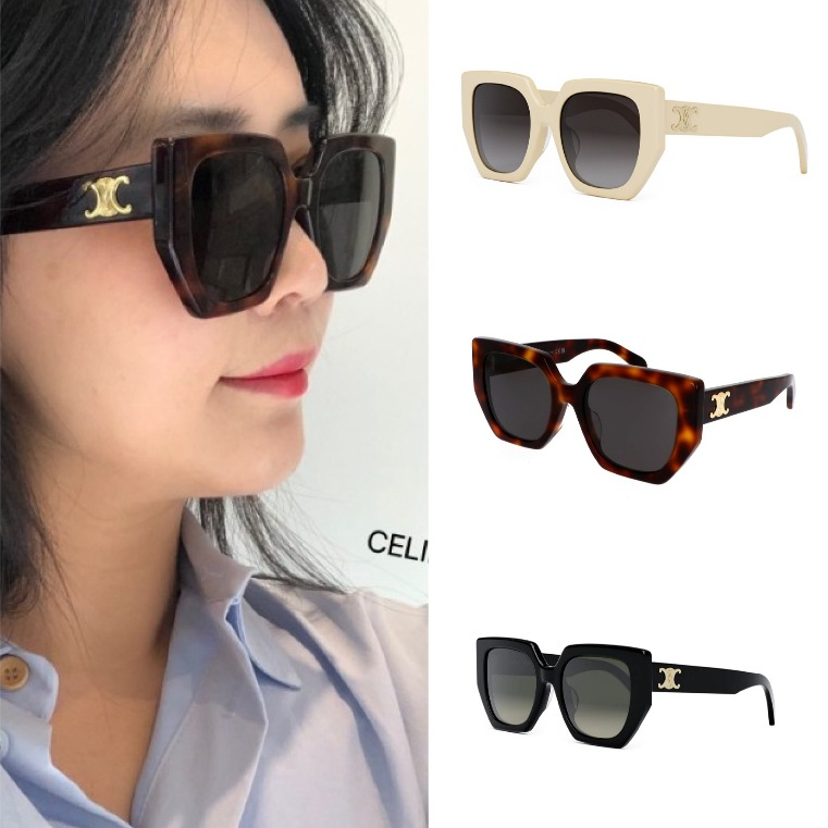แว่น CELINE กันแดด Triomphe Butterfly Cat Eye Over-sized รหัสCL40239F ...