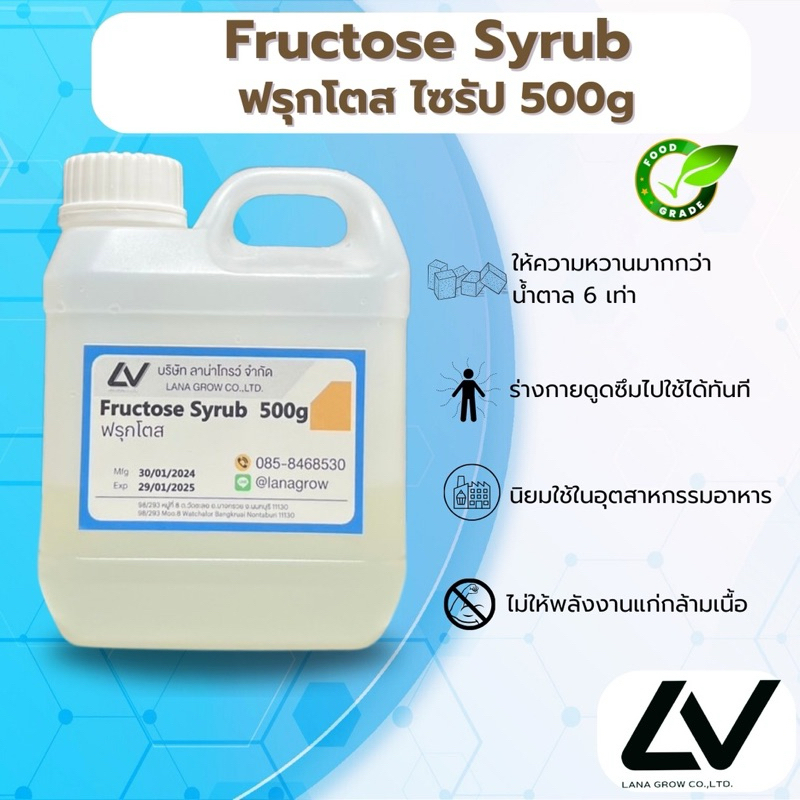Fructose Syrup น้ำเชื่อมฟรุกโตส 500g | Shopee Thailand
