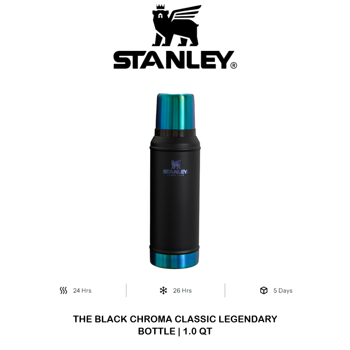 STANLEY THE BLACK CHROMA CLASSIC LEGENDARY BOTTLE | 1.0 QT | Shopee ...