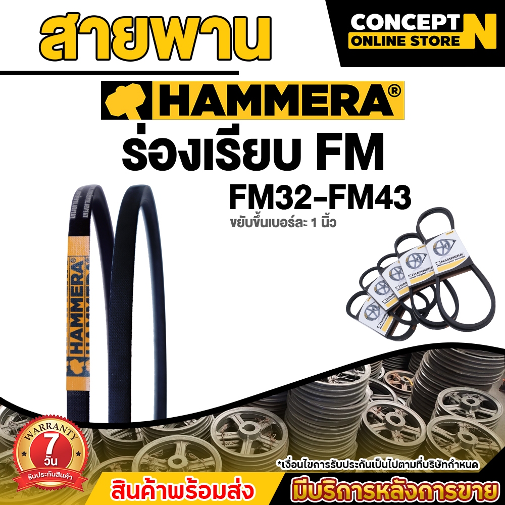 สายพาน HAMMERA ร่องFM ขนาด FM32 - FM43 V-Belts เหนียวทนทานระดับการใช้ ...