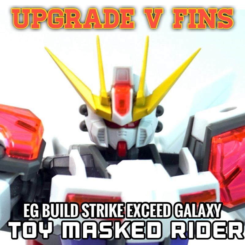 🟨UPGRADE 3d Print เขา V FINS สำหรับ EG BUILD STRIKE EXCEED GALAXY ...