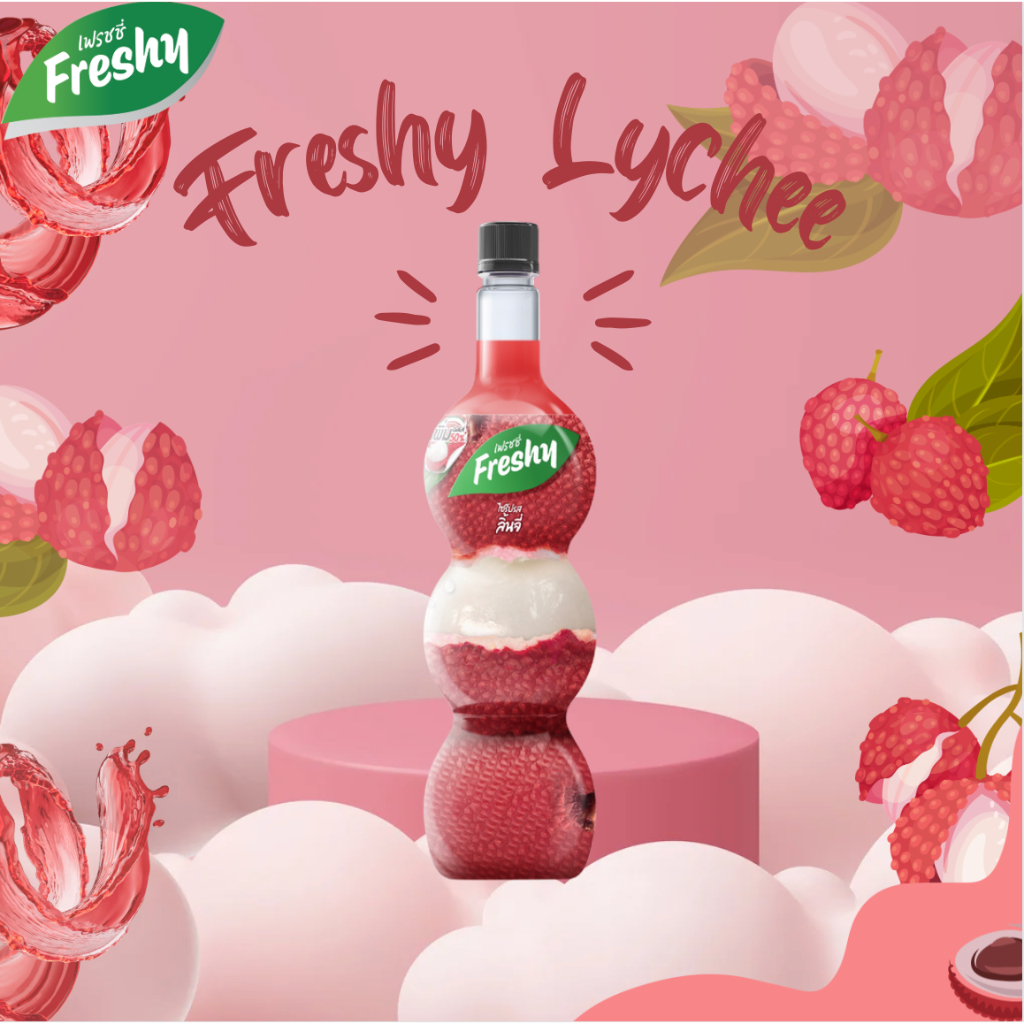 Freshy เฟรชชี่ไซรัปรส ลิ้นจี่ Syrup with Lychee (สำหรับขนมและ ...