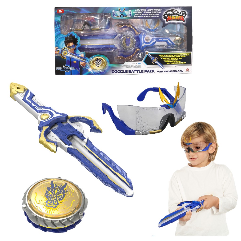 Infinity Nado 6 Goggle Battle Pack ของเล่นนาโด้ดาบลูกข่างรุ่นกอกเกิลแบท ...
