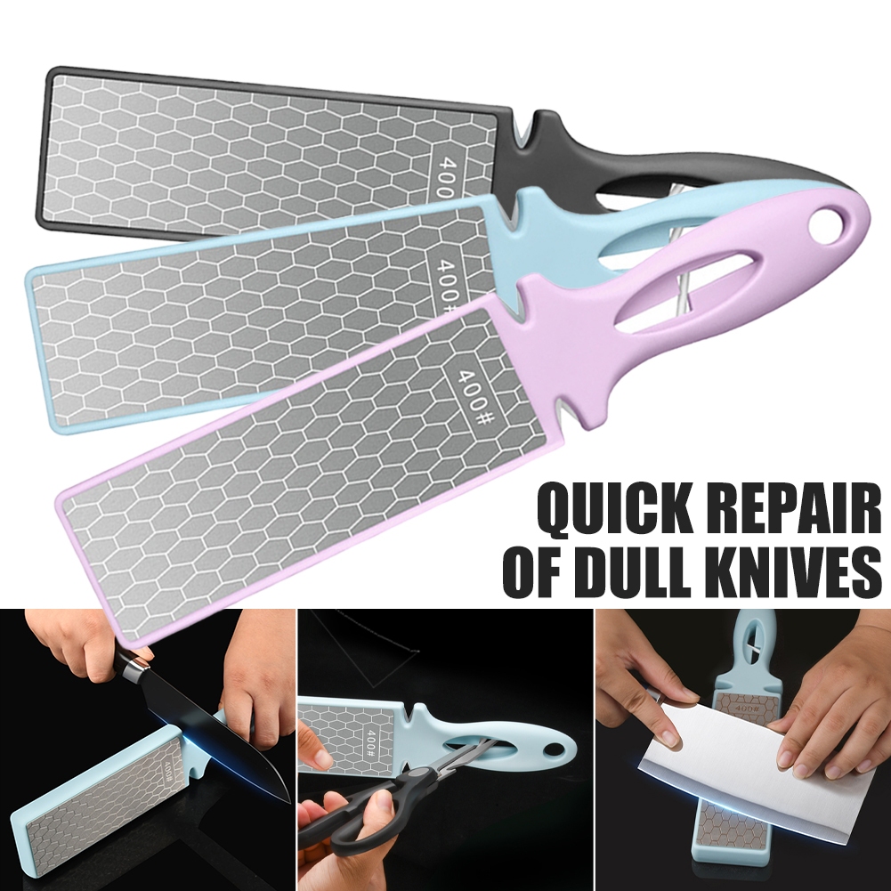 5-in-1 Emery Knife Sharpener 400 1000 กรวดพกพา มีดสองด้านที่คมกรรไกรหิน ...