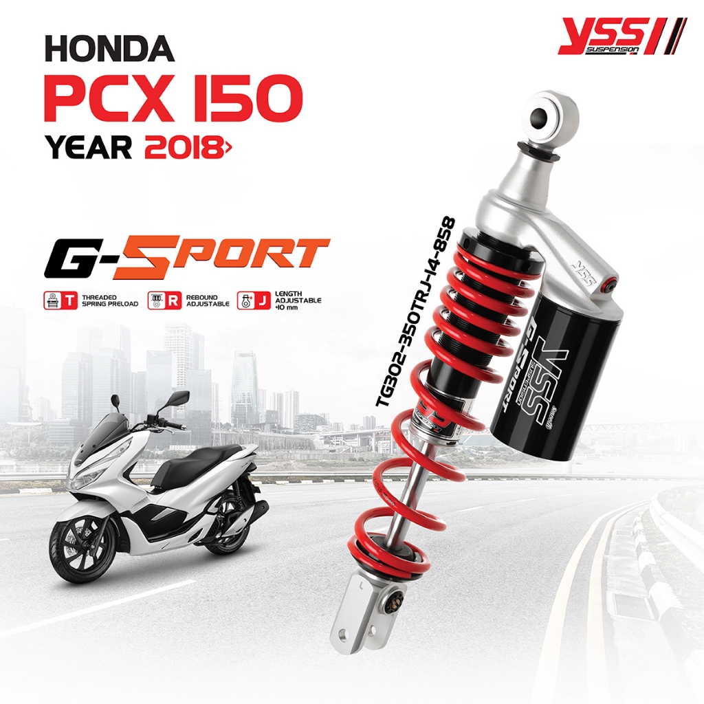 โปรโมชั่นพิเศษ สำหรับ โช้คอัพ YSS รุ่น G-sport สำหรับ HONDA PCX 150 ปี ...