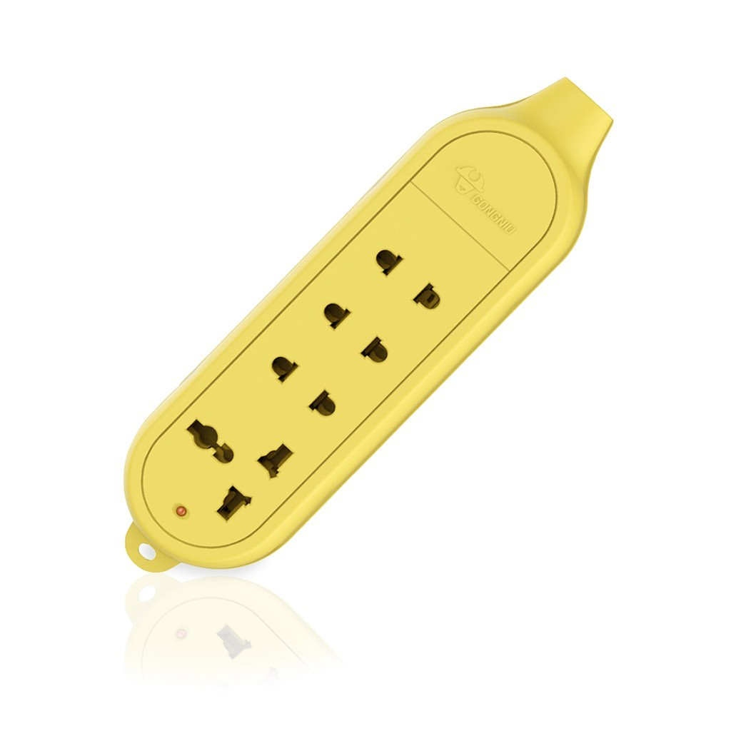 Gongniu ปลั๊กไฟลอย 4 ช่อง ปลั๊กลอย (รุ่นตกไม่แตก) GNTH-C5 สีเหลือง ...