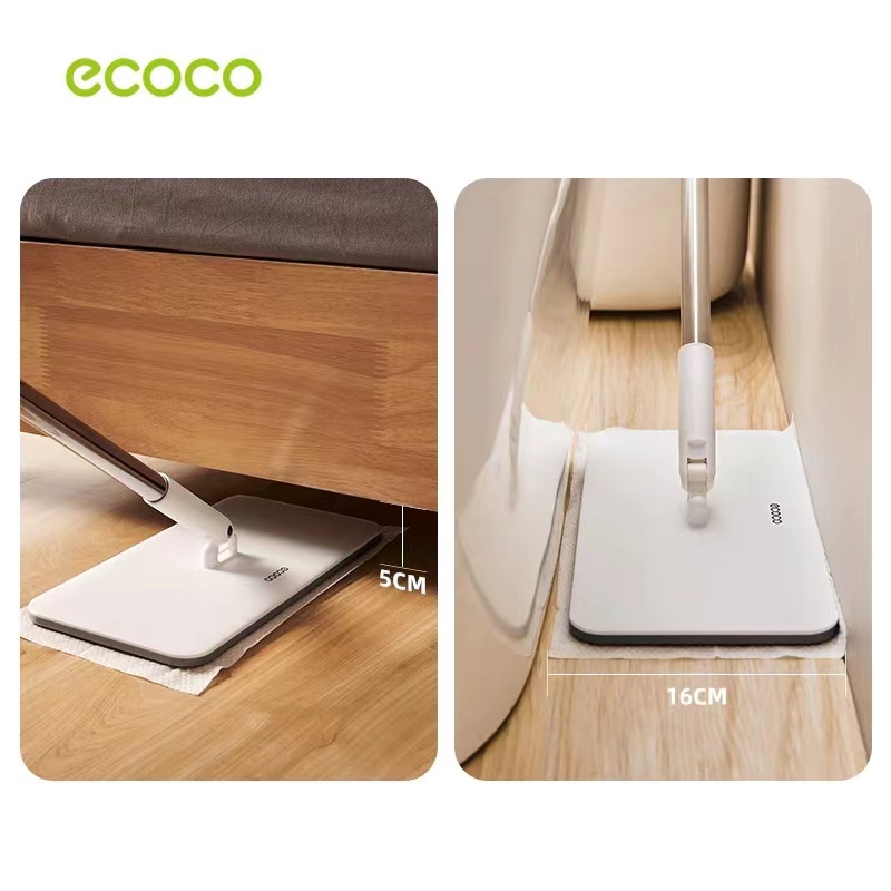 My home พร้อมส่ง ECOCO กําจัดฝุ่น ไม้ถูพื้นใช้แล้วทิ้ง หมุนได้ 360 องศา ...