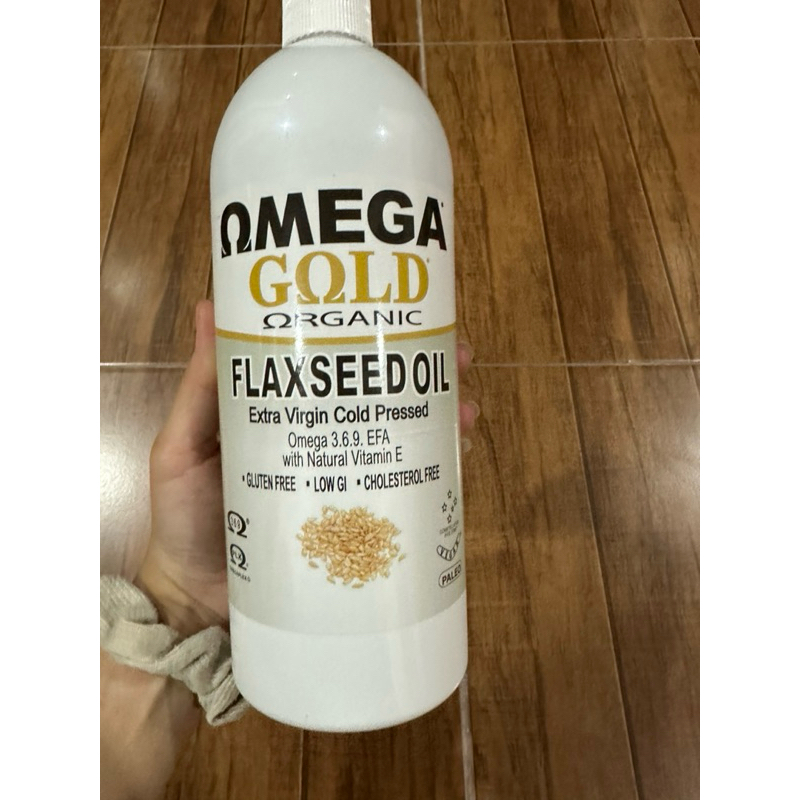 Omega gold organic flaxseed oil Extra Virgin Cold Pressed 1L ...
