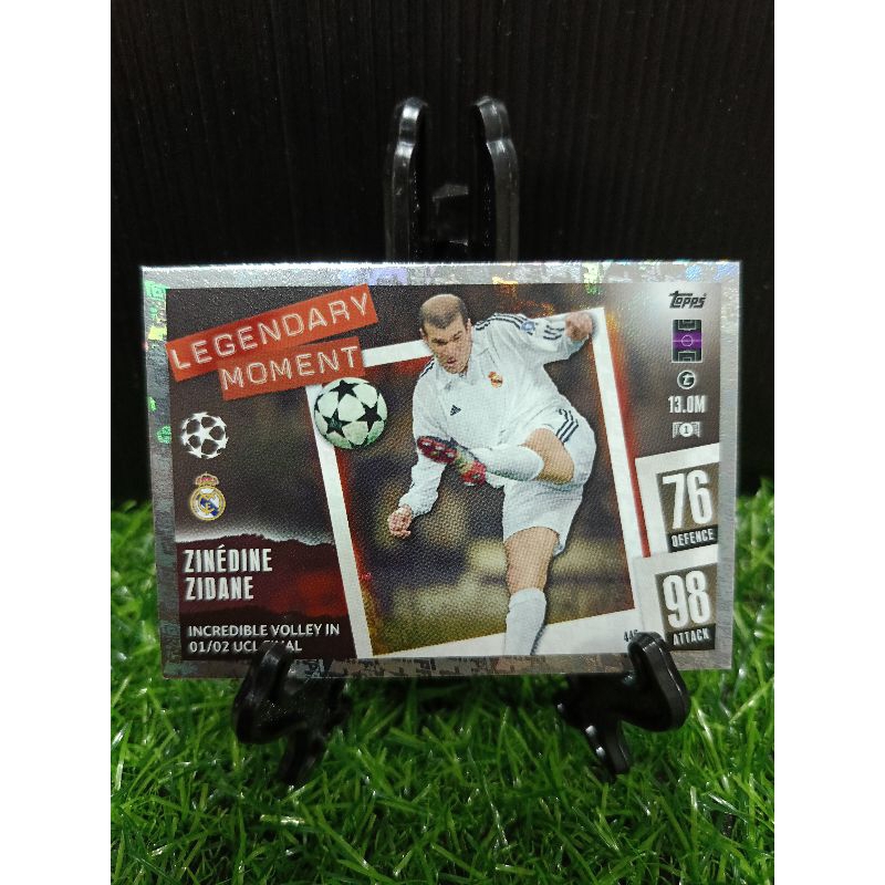 Zinedine Zidane TOPPS Match Attax 23/24 Legendary Moment Card No 446 real Madrid | Shopee Thailand
